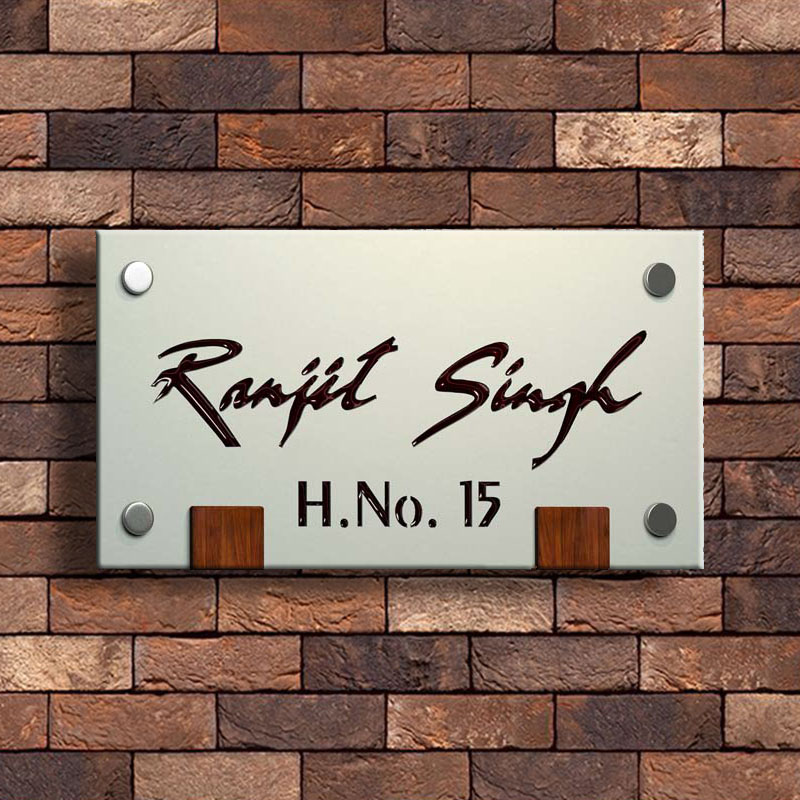Australian White Stone with Wooden Accents – The Signage Art